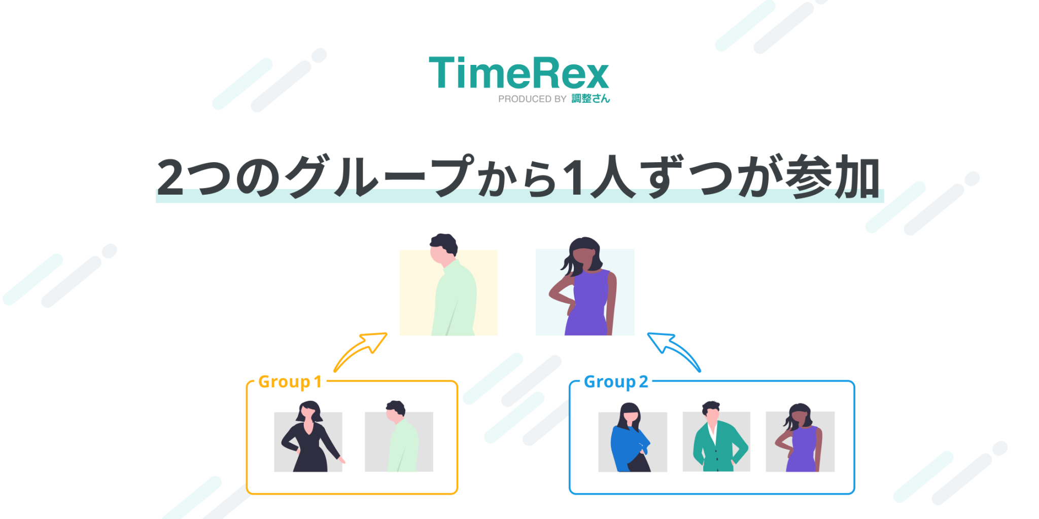 「2つのグループから1人ずつが参加する」日程調整に対応しました | TimeRex
